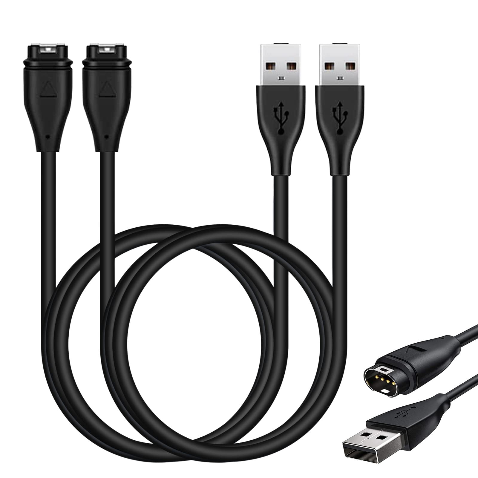 Triangle-Shaped Charging Cable Set, 2PC 100cm Cords for Smartwatches ...