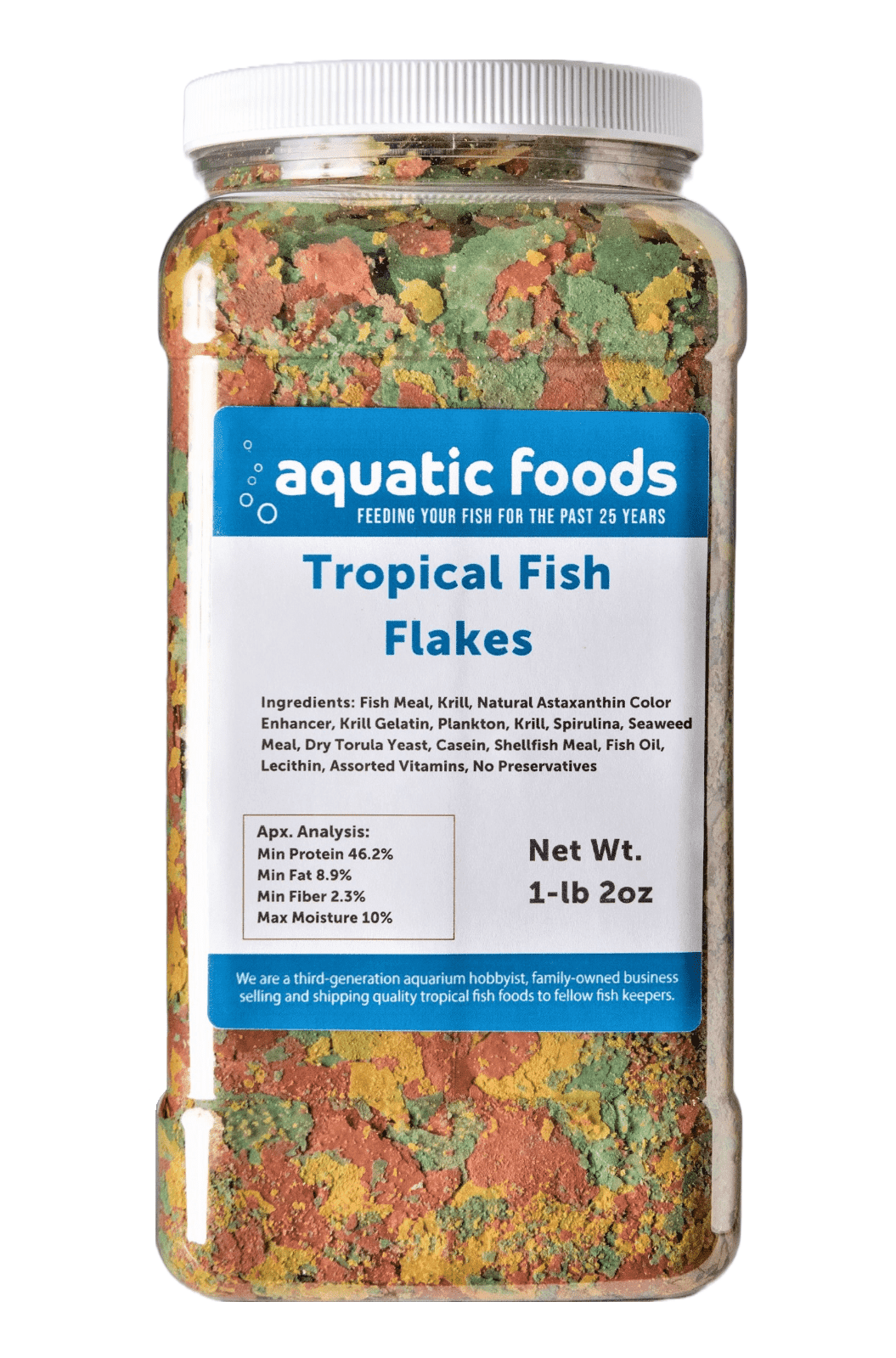Premium Tropical Fish Flakes, for All Community Tropical Fish, Cichlids ...