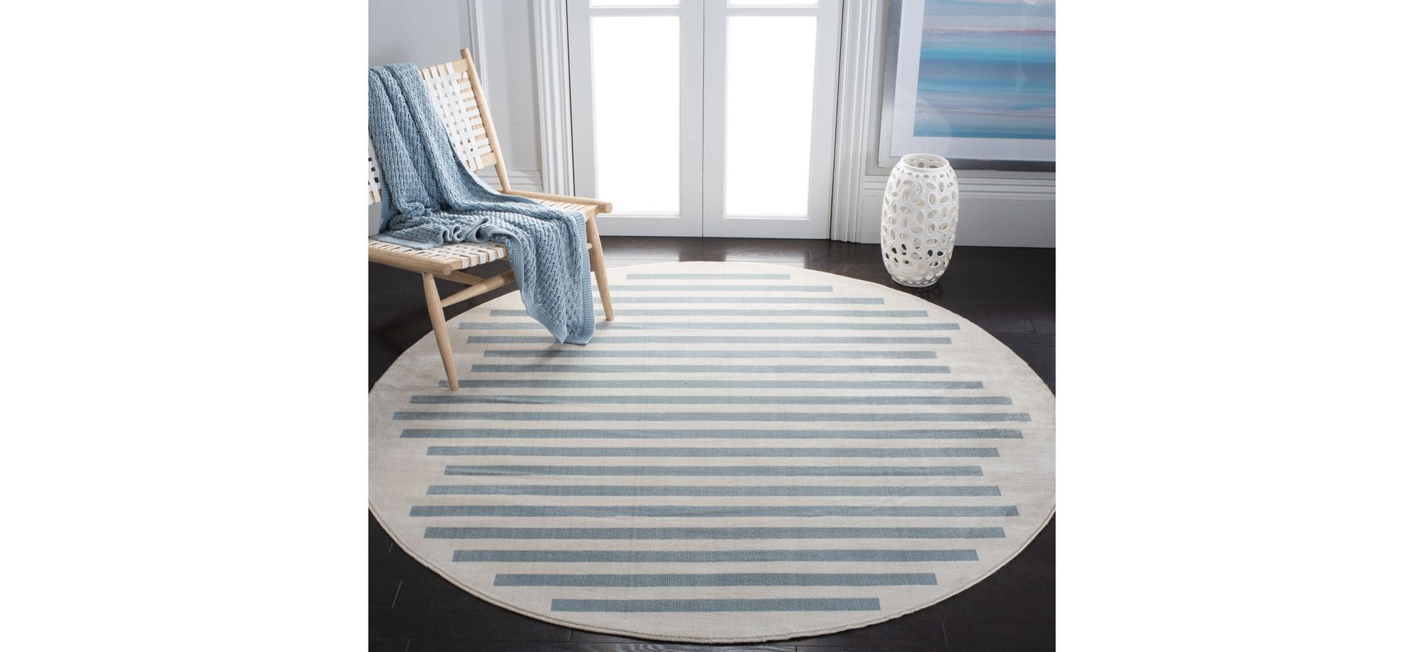 Premium Tufted Rug with Simple Linear Design made with 100% wool Best ...