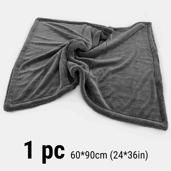 Premium Twisted-Loop Microfiber Car Drying Towel, 1200Gsm Super ...