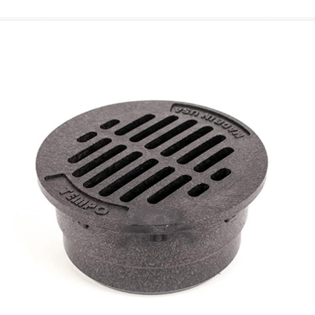 Premium USA Made 3" Inch Black Outdoor Round Flat Drain Grate Cover ...