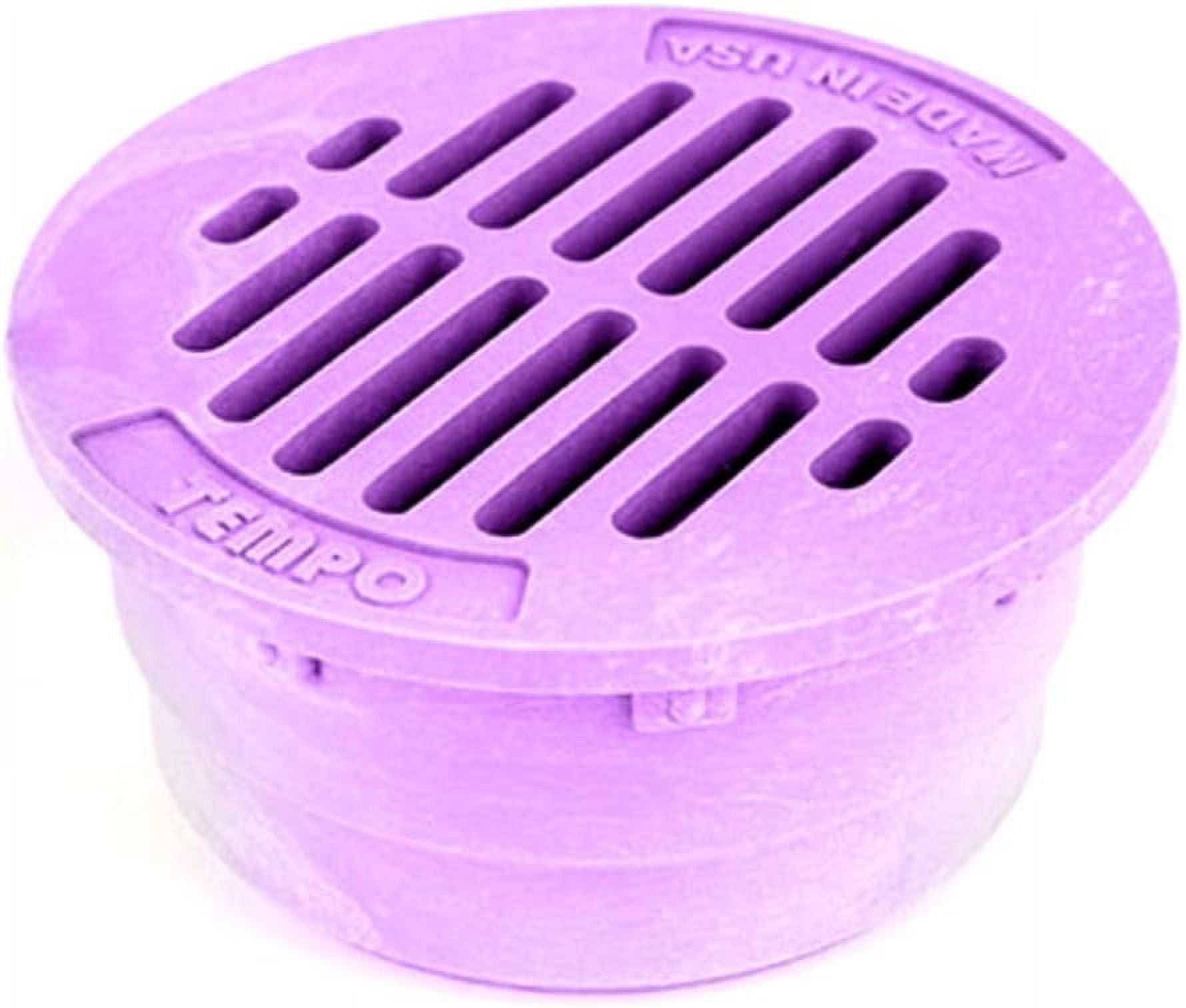 Premium USA Made 3" Inch Outdoor Reclaimed Water Purple - Round Flat ...