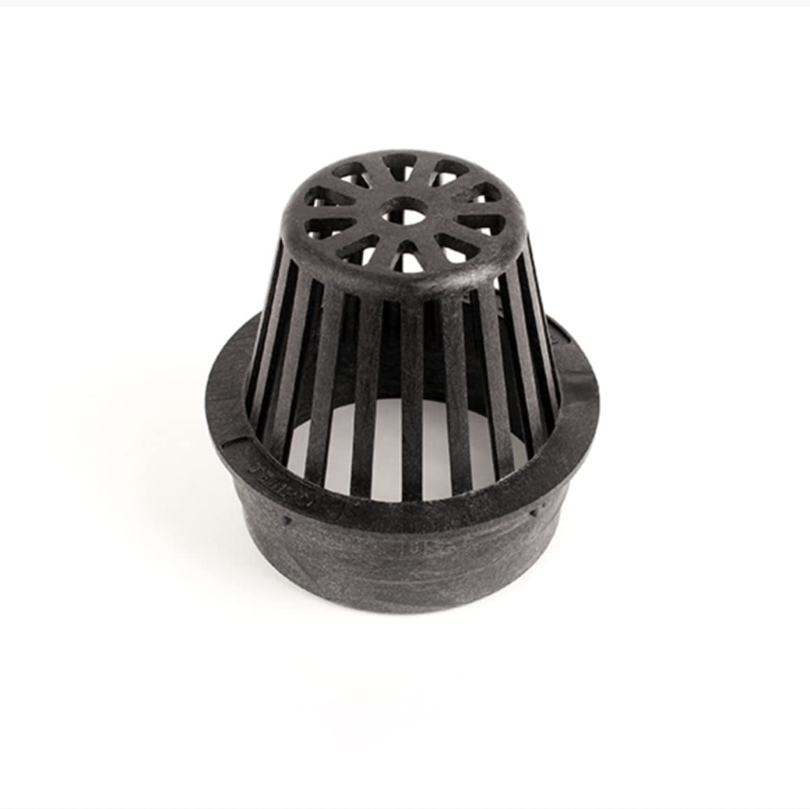 Premium USA Made 4" Inch BLACK Outdoor Round Atrium Drain Grate Cover ...