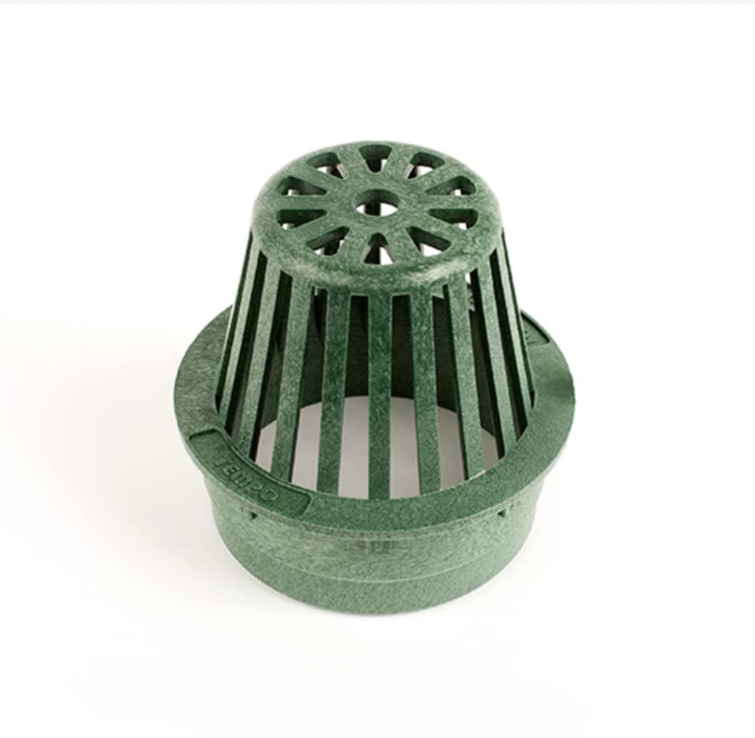 Premium USA Made 4" Inch GREEN Outdoor Round Atrium Drain Grate Cover ...