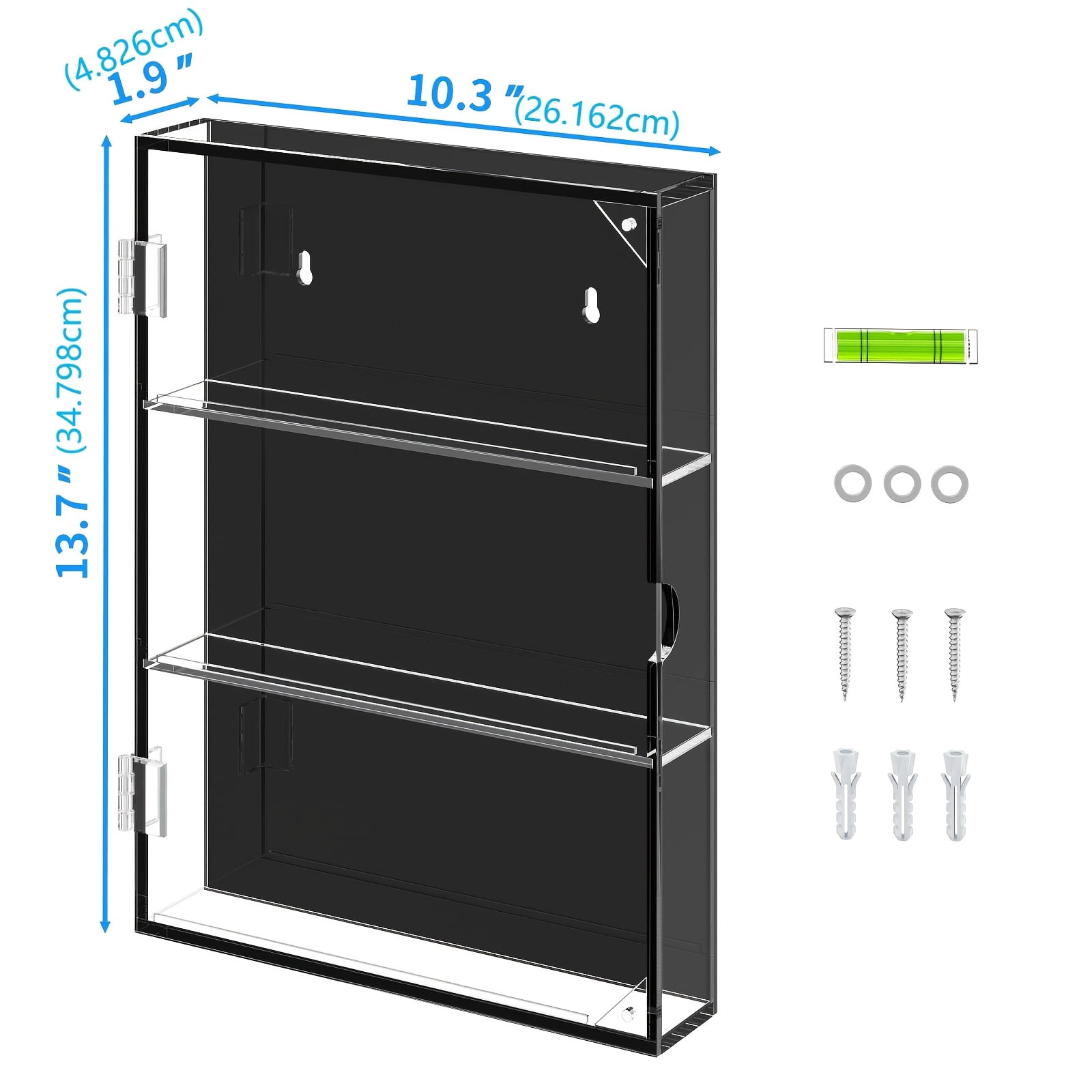 Premium UV Protection Baseball Card Display Case - Clear Acrylic Wall ...