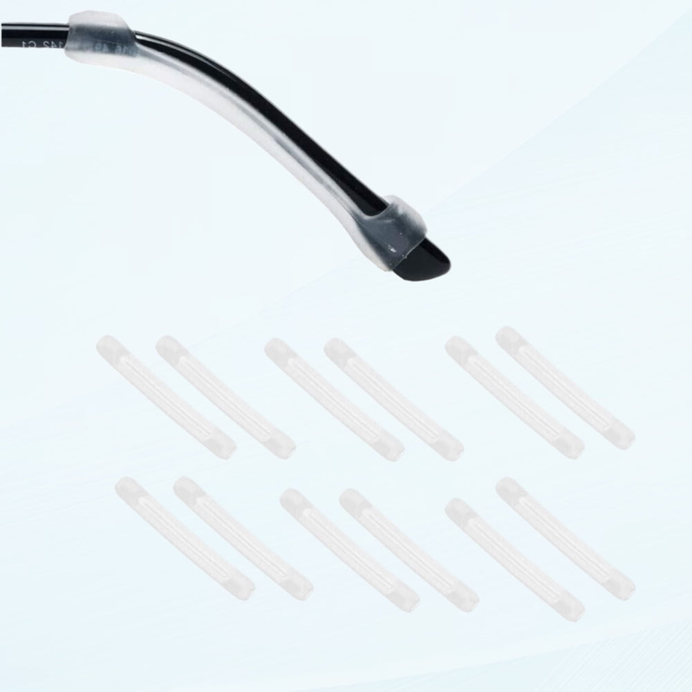 Premium Ultra Soft Anti Slip Silicone Eyeglass Temple Tips - 6 Pairs ...