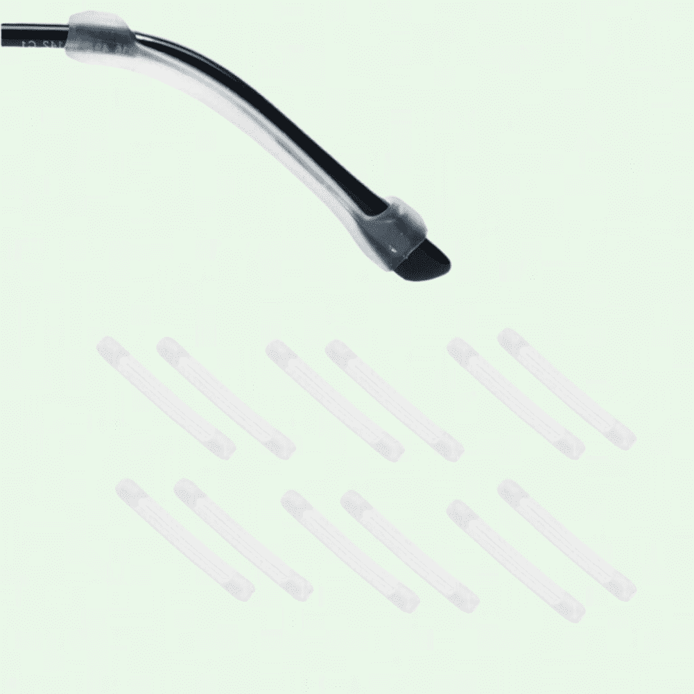 Premium Ultra Soft Anti-Slip Silicone Eyeglass Temple Tips - 6 Pairs ...