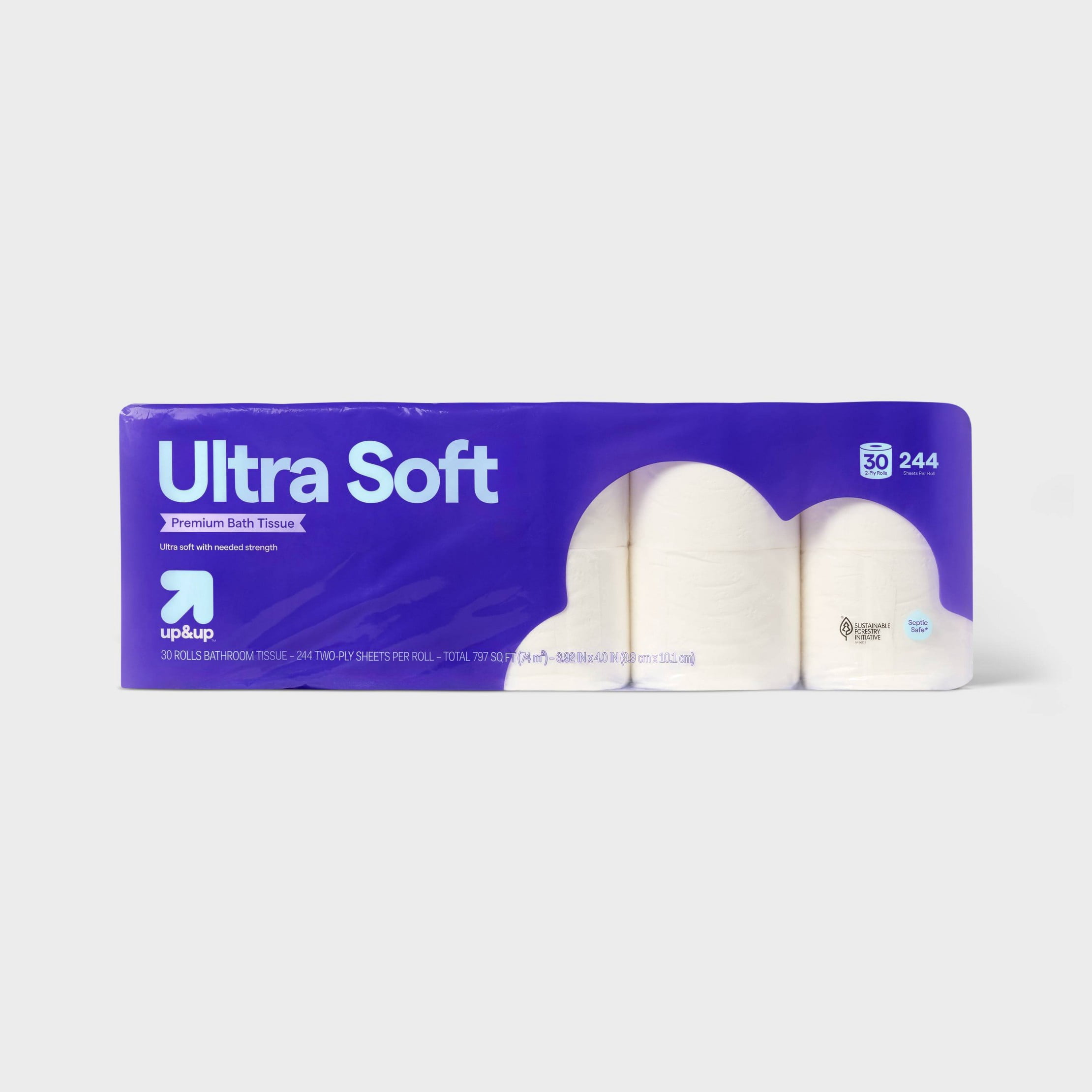 Premium Ultra Soft Toilet Paper - 30 Rolls - Walmart.com