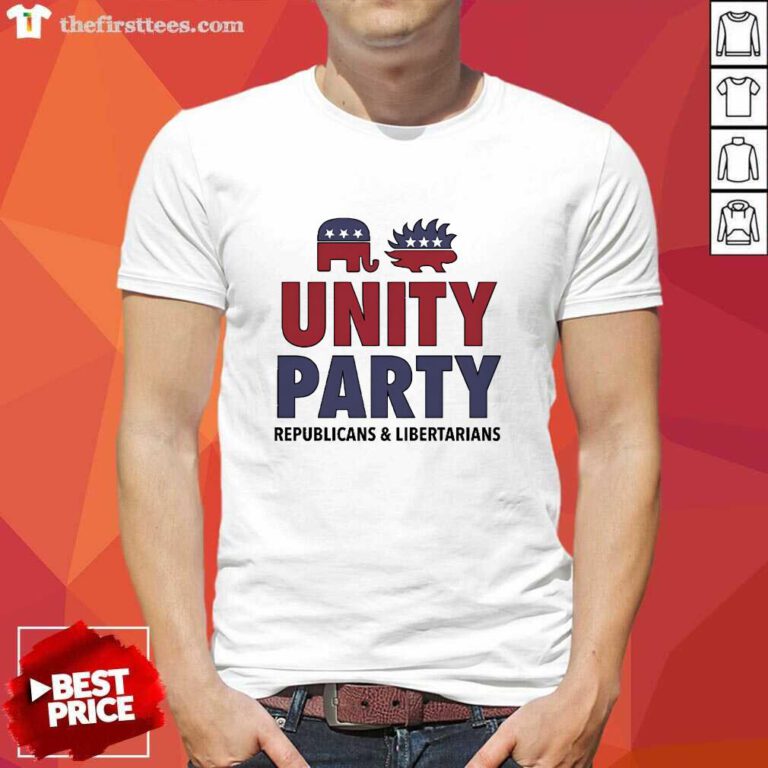 Premium Unity Party Republicans And Libertarians T-Shirt - Walmart.com