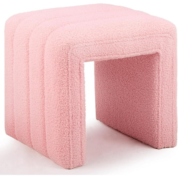Premium Upholstered Ottoman, Ultra-Thick High-Density Foam Velvet ...