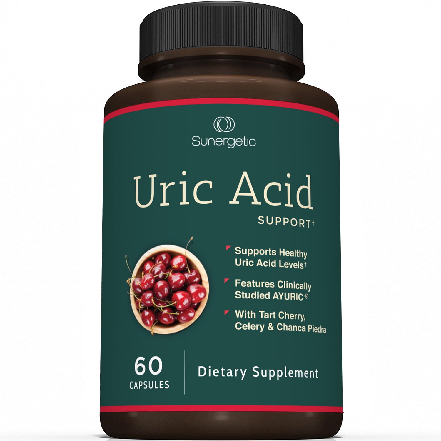 Uric Acid Support Supplement – 60 Herbal Health Veggie Capsules - Tart ...