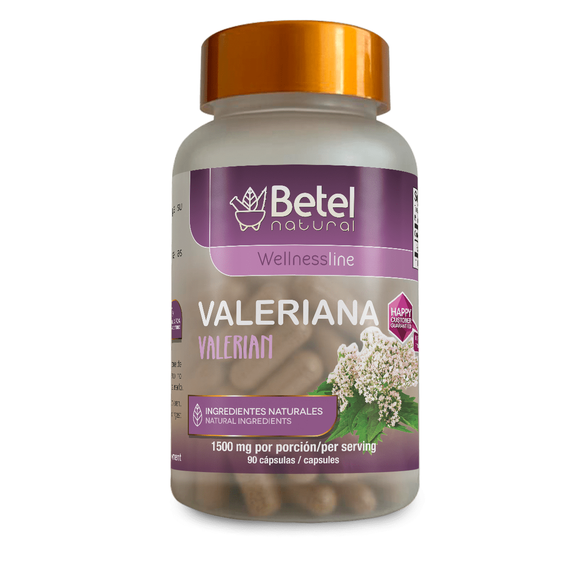 Betel Natural Premium Valerian Root Extract Capsules - Pure 1000mg ...