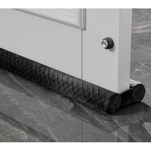 Premium Velvet Door Draft Stopper, 30'' to 36'' Adjustable Gap Filler ...