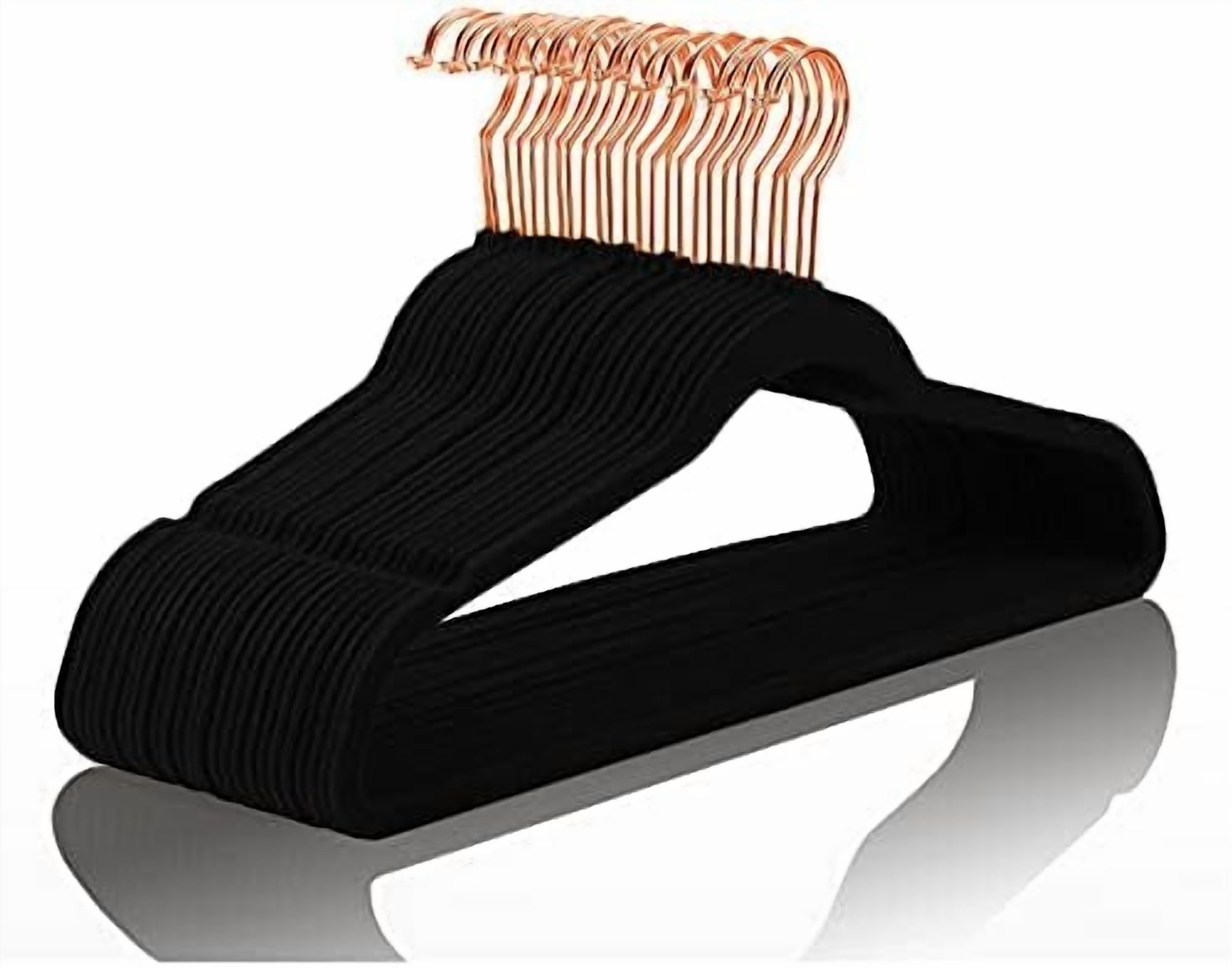 Premium Velvet Hangers (50 Pack) Heavy Duty - Non Slip Felt Hangers ...