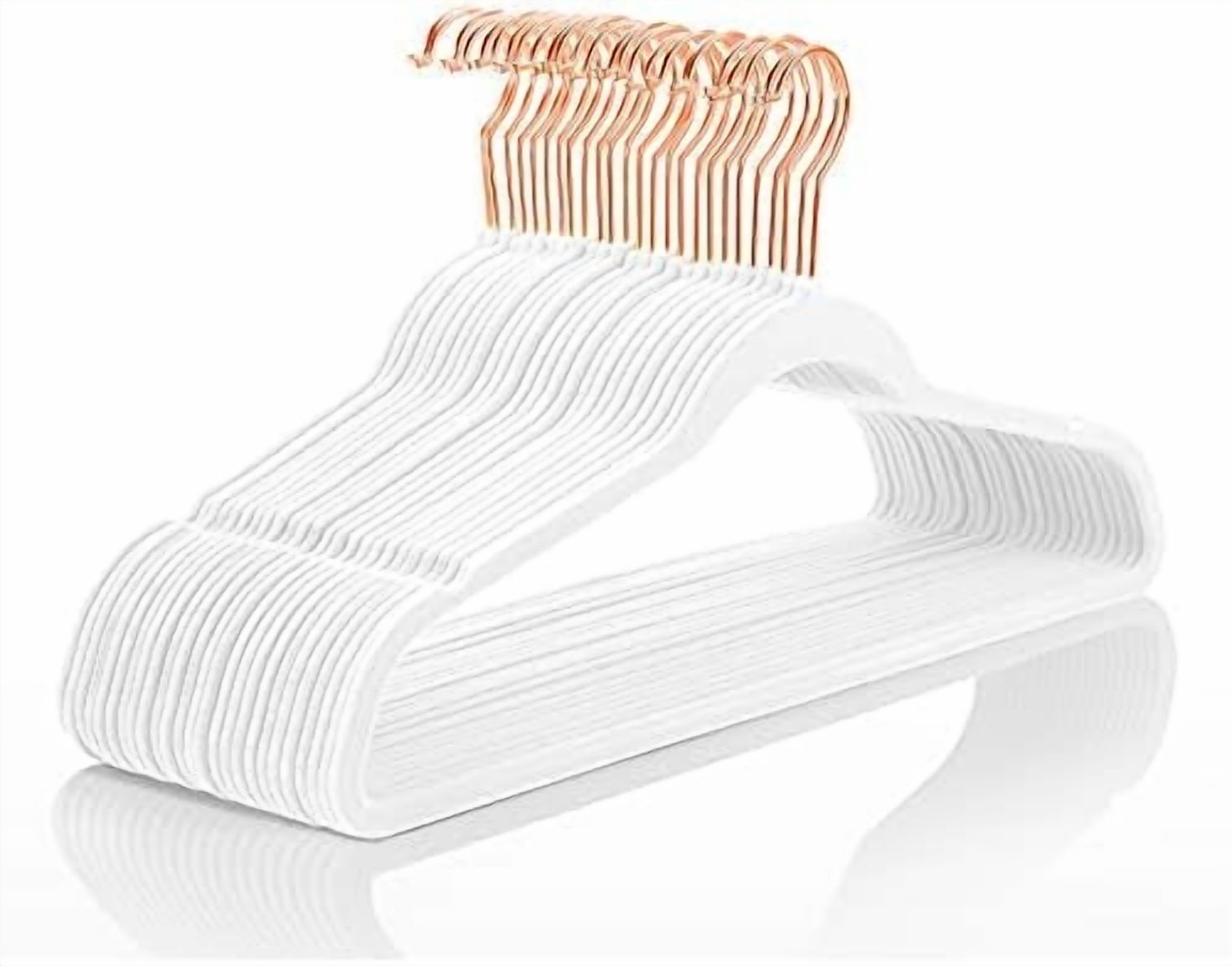 Premium Velvet Hangers (50 Pack) Heavy Duty - Non Slip Felt Hangers ...