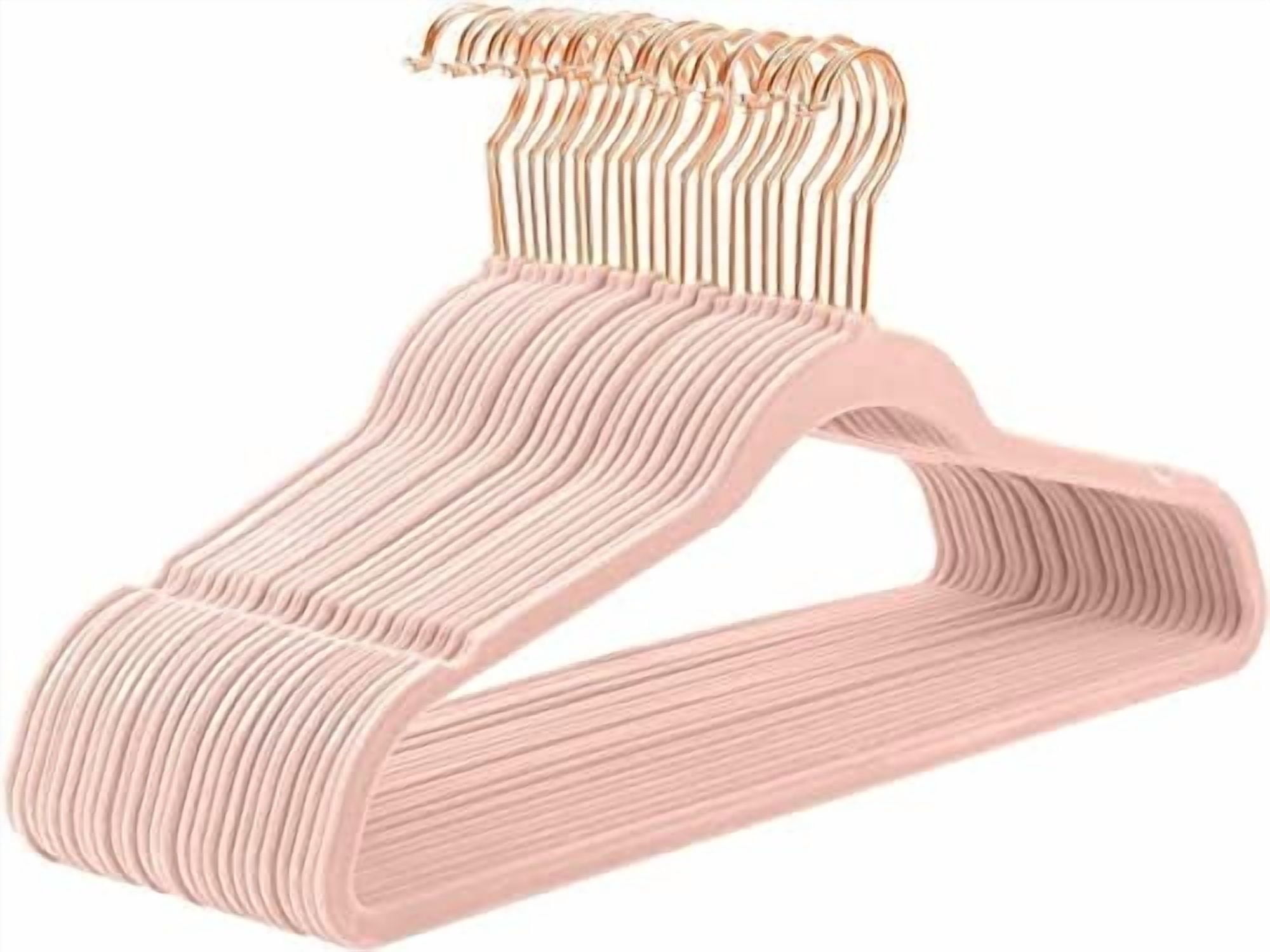Premium Velvet Hangers (60 Pack) Heavy Duty - Non Slip Felt Hangers ...