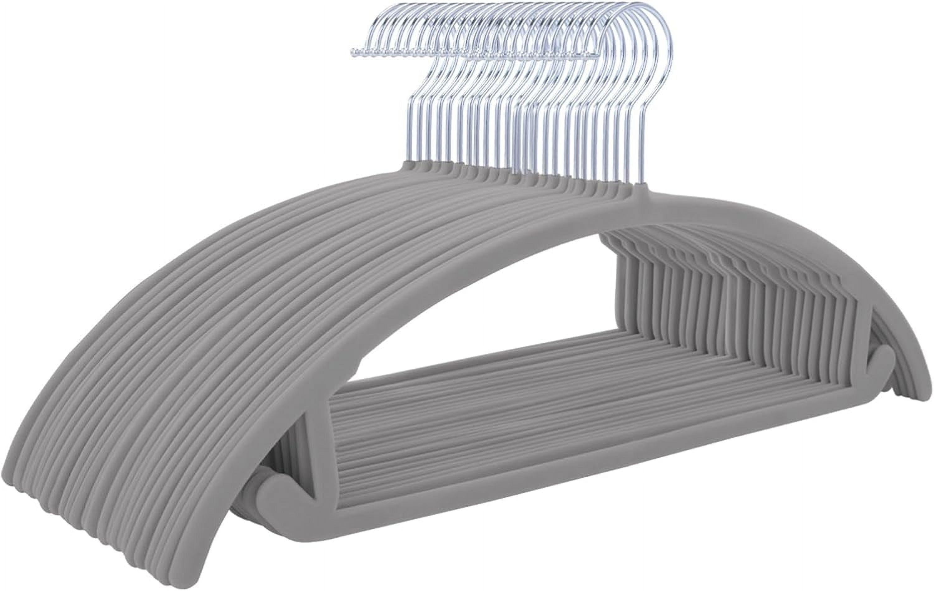 Premium Velvet Hangers (Pack of 60) Heavyduty- Non Slip No Shoulder ...