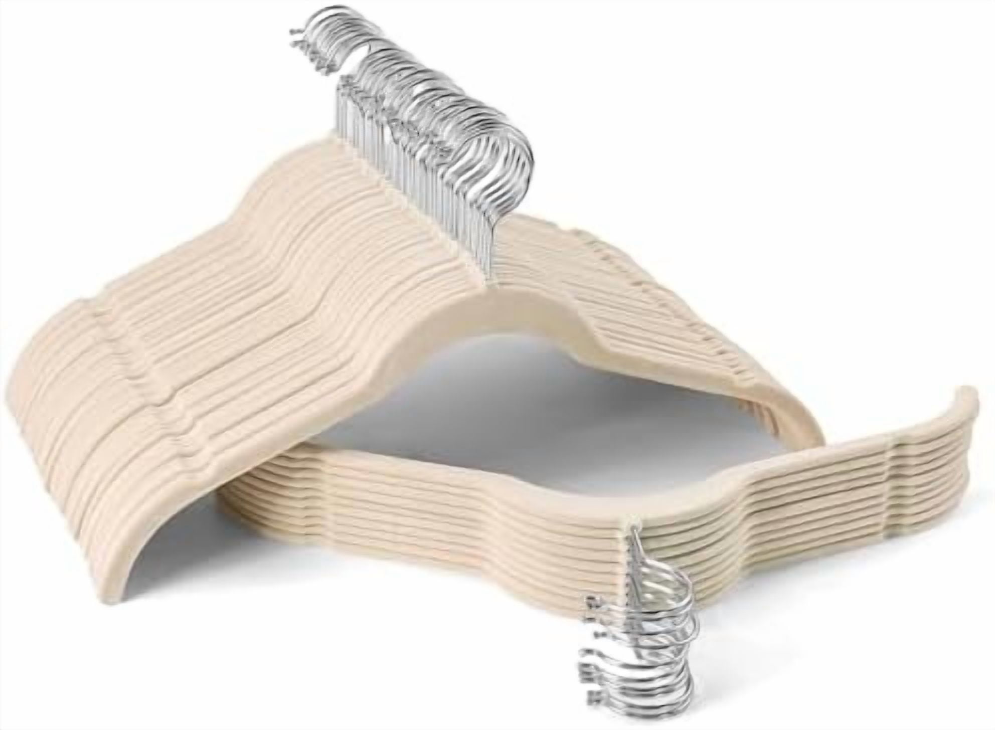 Premium Velvet Shirt Hangers 50 Pack, Non-Slip 360° Swivel Hook Slim ...