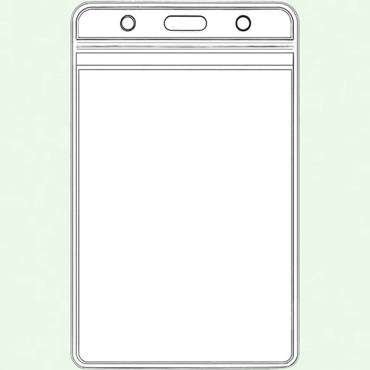 Premium Vertical ID Badge Holder, 5 Pcs Clear Plastic Card Protector ...