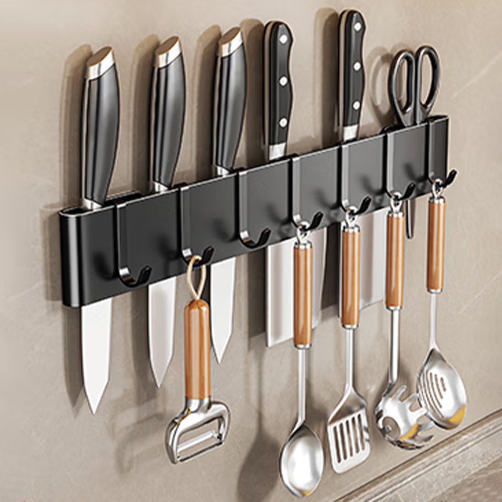 Premium Wall-Mounted Kitchen Organizer - Multi-Functional Knife ...