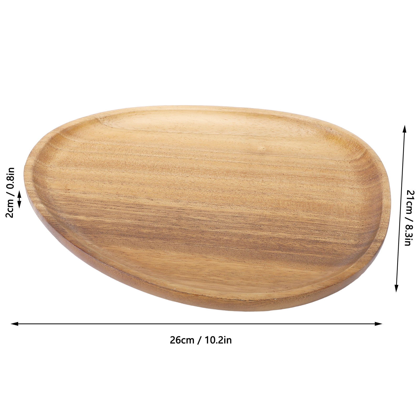 Premium Walnut Wood Plate, Hand,Polished, Unique Shape For Elegant ...