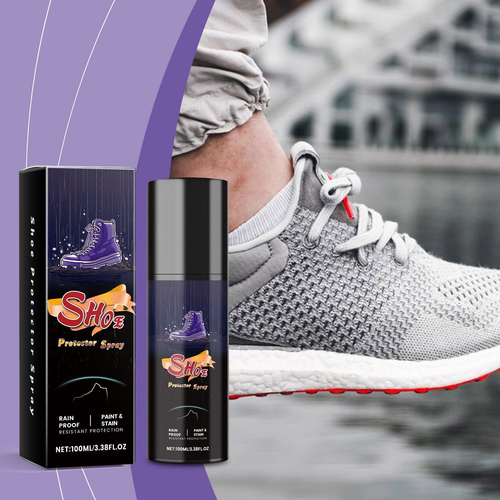 Premium Water-Repellent Shoe Protector Spray, Fabric Water Shield,Suede ...