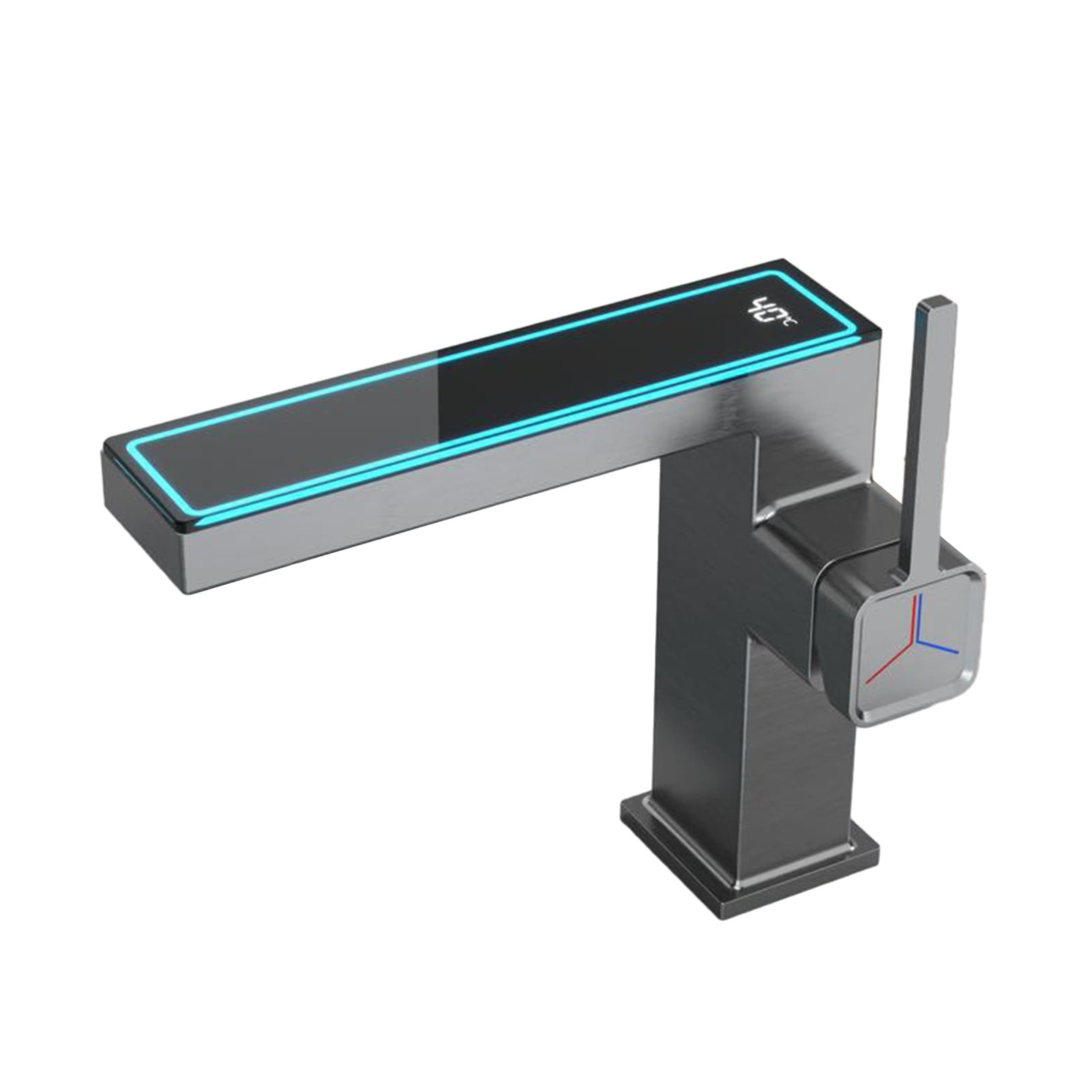 Premium Waterfall Numeric Display Faucet for High-End Washing Basins ...