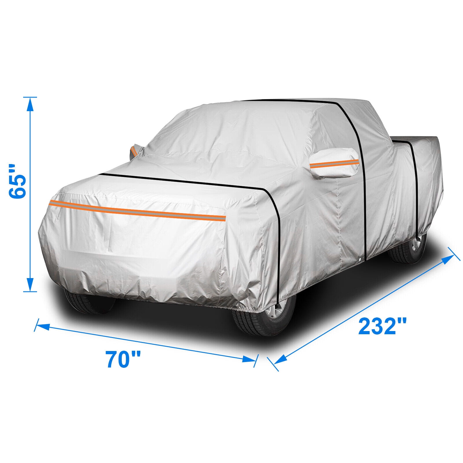Premium Waterproof Pickup Truck Cover - Heavy-Duty Cotton-Lined All ...
