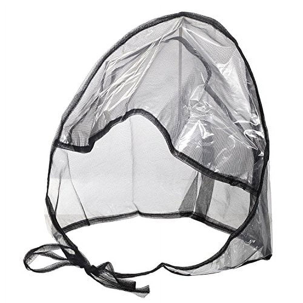 Premium Waterproof Unisex Rain Bonnet Hat with Full Cut Visor & Netting ...