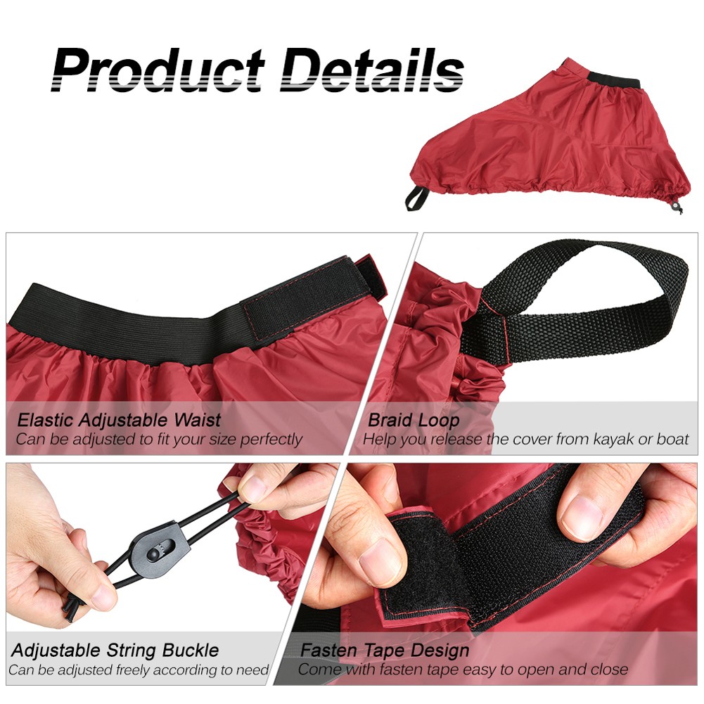 Premium Waterproof for Kayak Canoe Boat Spraydeck Spray Deck Skirt ...