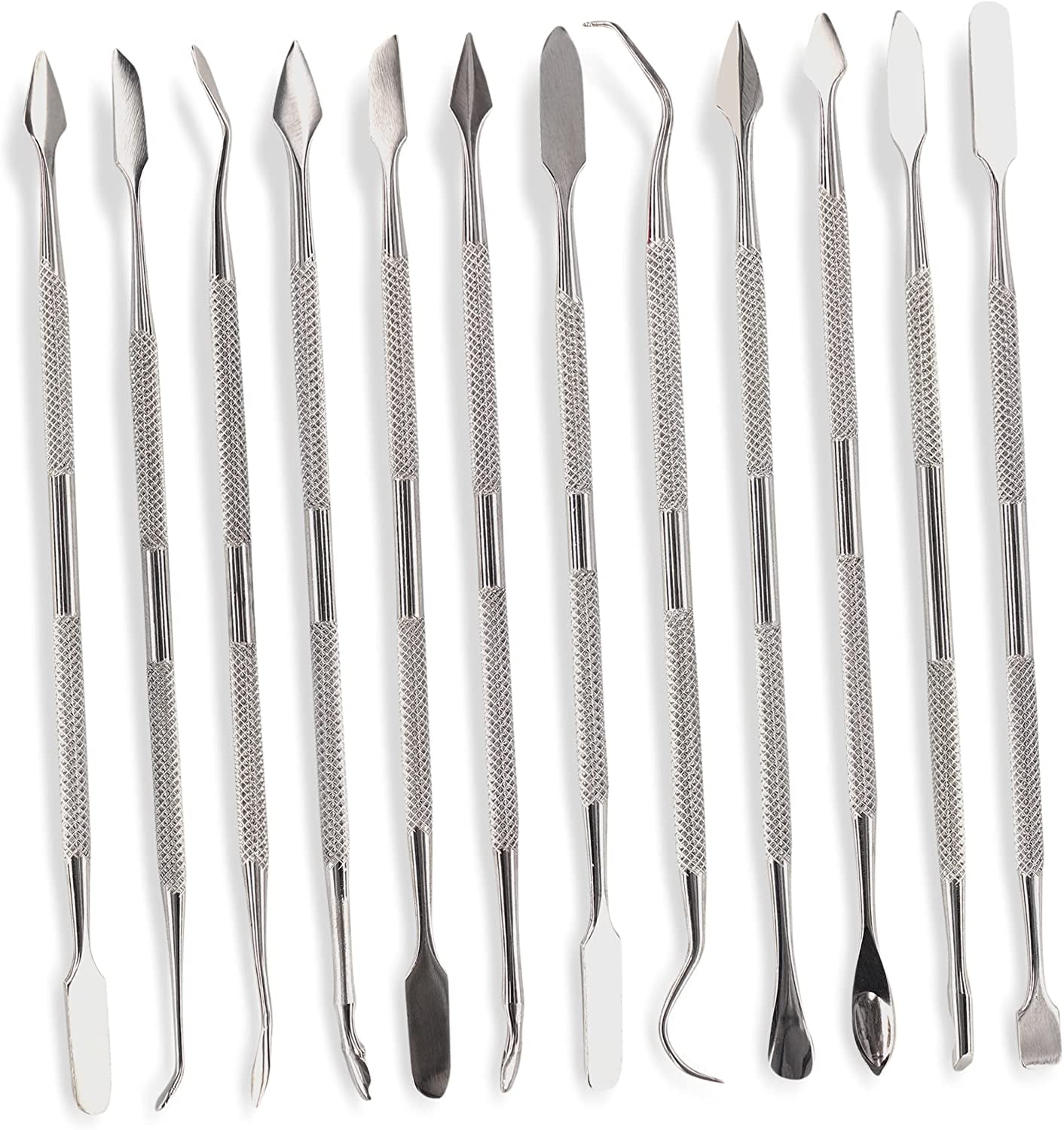 Premium Wax Carving Tools Set – 12 Pcs Stainless Steel Wax & Clay Sculpting Tools – Double Ended ...