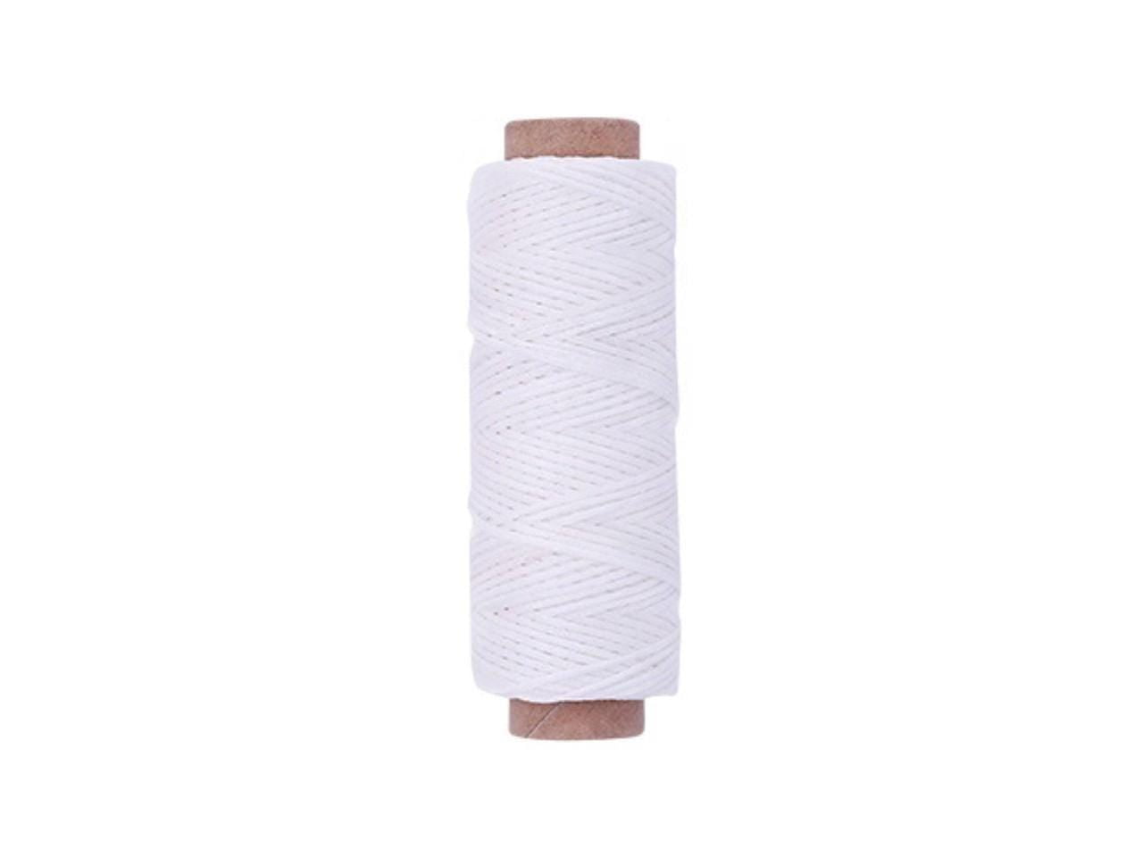Premium Waxed Polyester Thread for Leather Crafting, 1mm x 164ft ...