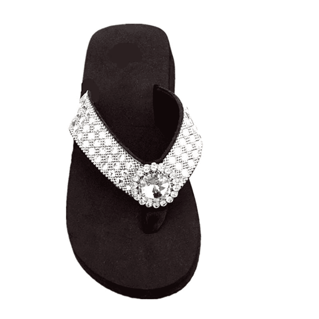 Premium Western Rhinestone Large Concho Blingbling Flip Flops S050 ...