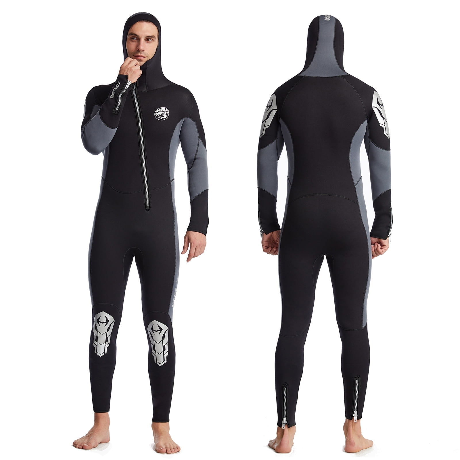 Premium Wetsuits for Men | Fullbody 3mm Neoprene Wetsuit with Shark ...