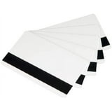 Premium White Blank CR80 30 Mil PVC Cards with High Coercivity Mag Stripe- 500 per Pack IDZ ...