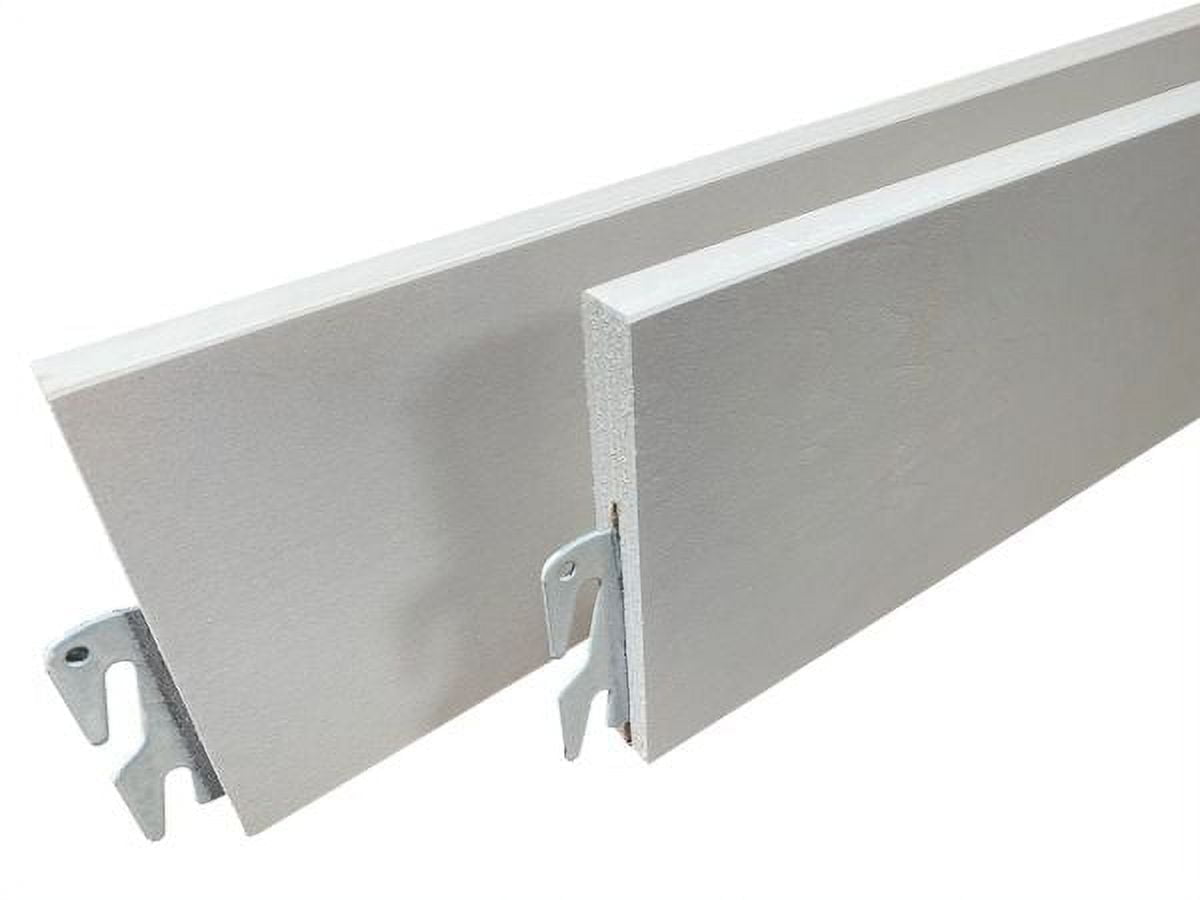 Wood Bed Rails - Hook-On Replacement Rails (Pair) - White, 86" - Fits ...