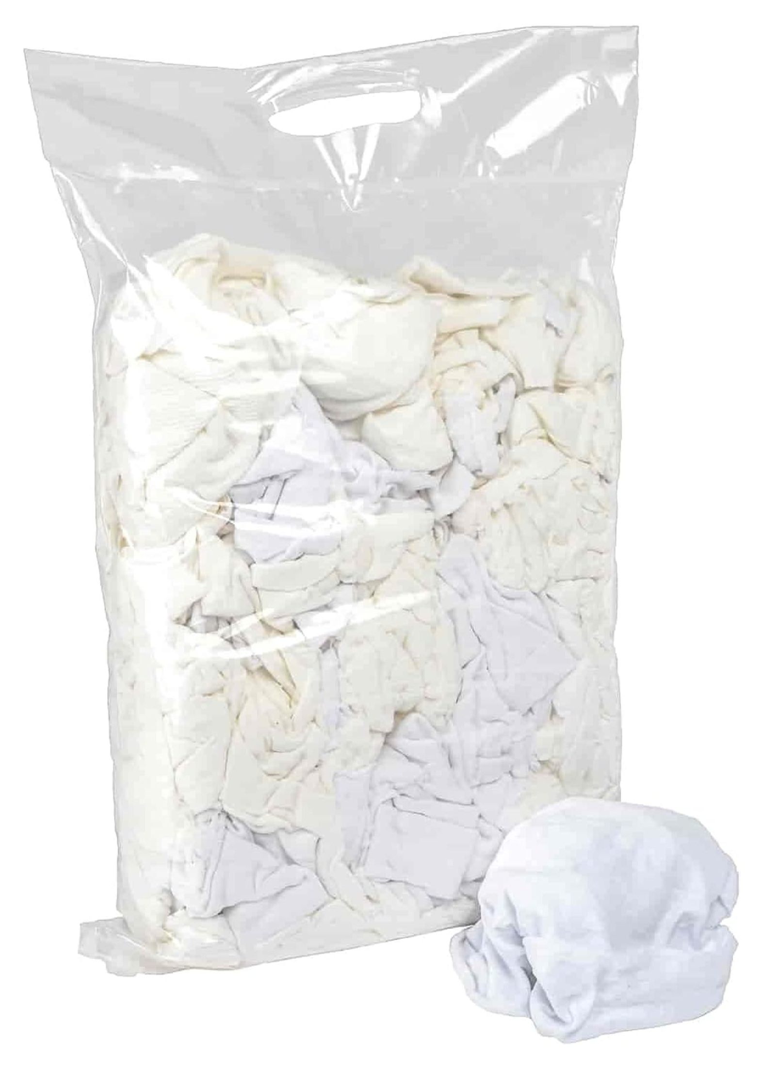 Premium White Knit Cotton T-Shirt Cloth Wiping Rags (6) - Walmart.com