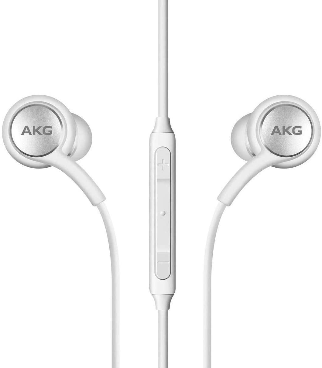 Premium White Wired Earbud Stereo In-Ear Headphones with in-line Remote ...