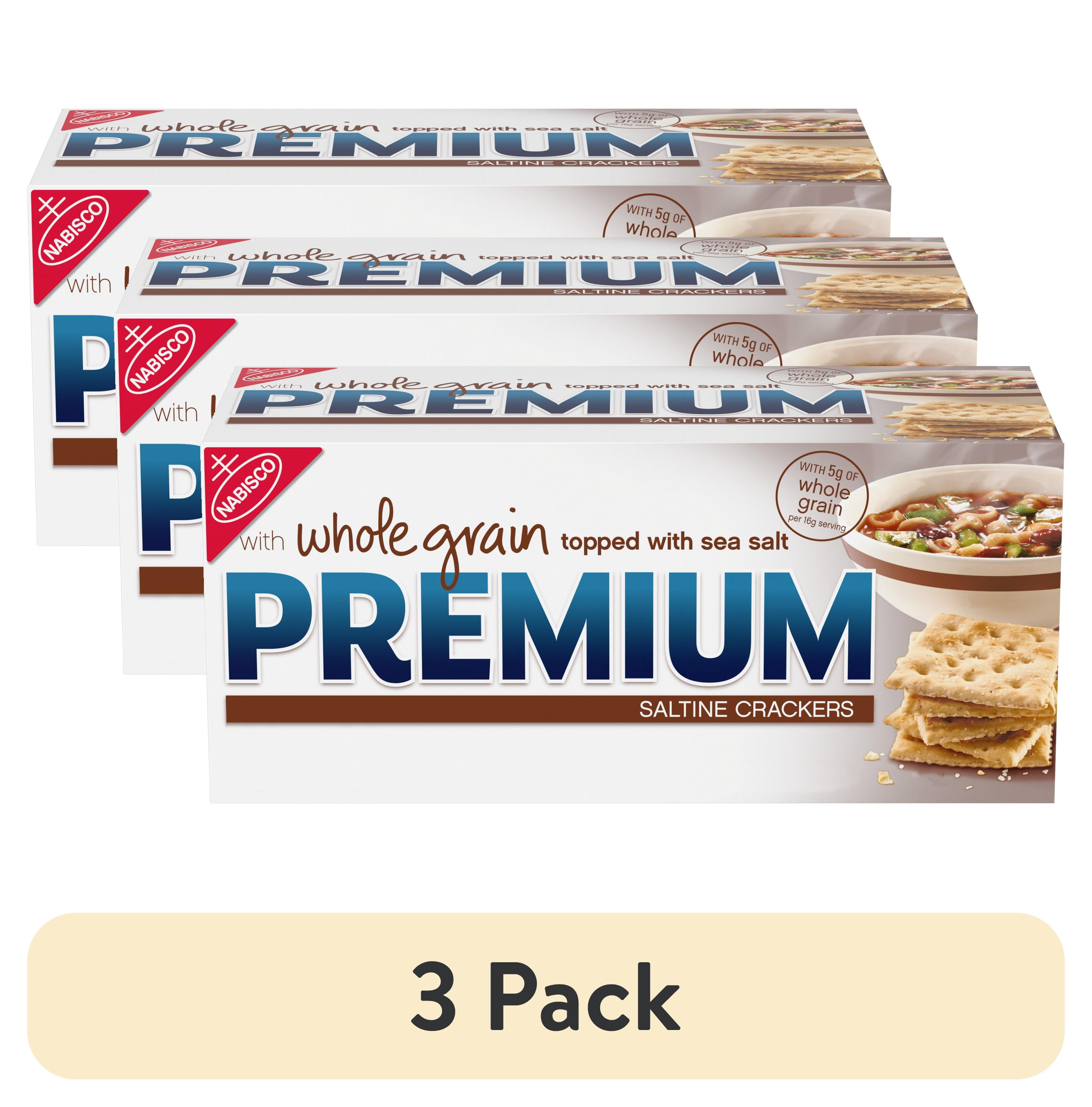 (3 pack) Premium Saltine Crackers, with Whole Grain Wheat, Lunch Snacks ...