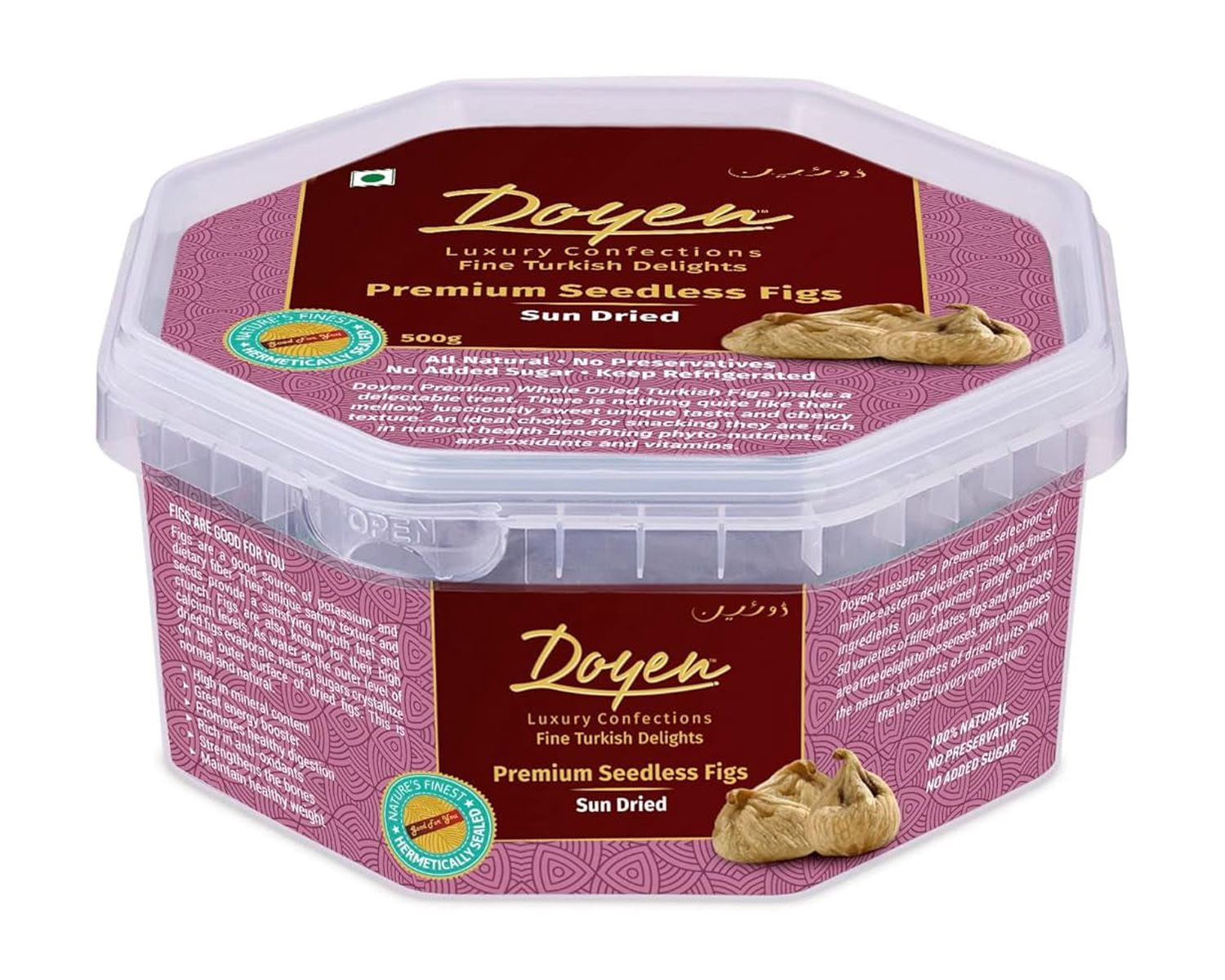 Premium Whole Turkish Figs Anjeer By Doyen 400gm, | Large Size Imported ...