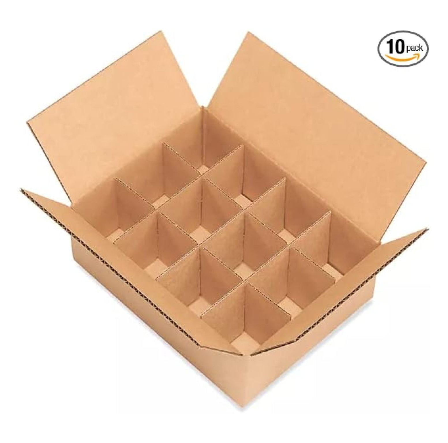 Premium Wide Mouth Pint Mason jar storage & moving boxes with dividers. Each box fits 12 Wide ...