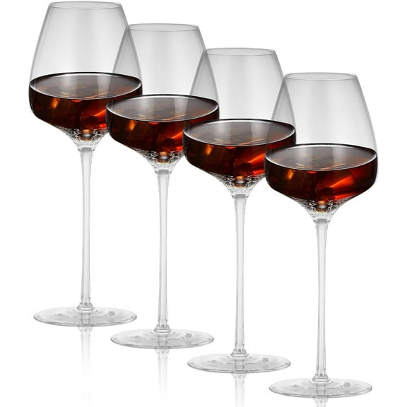 Red Crystal Wine Glasses