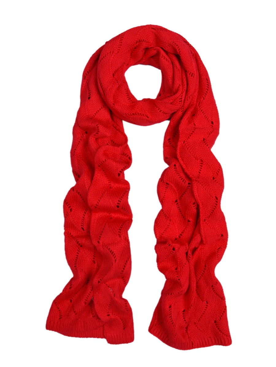 Premium Winter Flame Knit Scarf - Walmart.com