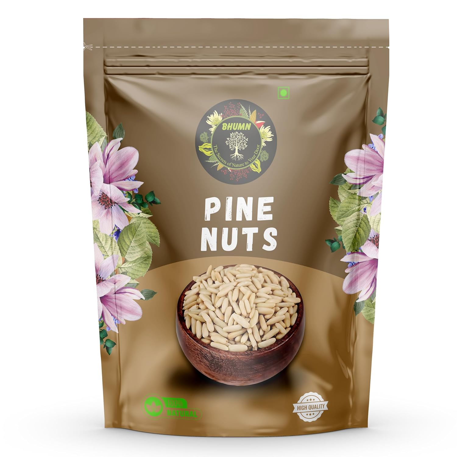 Premium Without Shell Pine Nuts By Bhumn 500gm, | Good Source Of Protein Fiber Healthy Dried ...