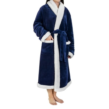 PAVILIA Premium Womens Plush Soft Robe Fluffy, Warm, Fleece Sherpa Shaggy Bathrobe (S/M ...