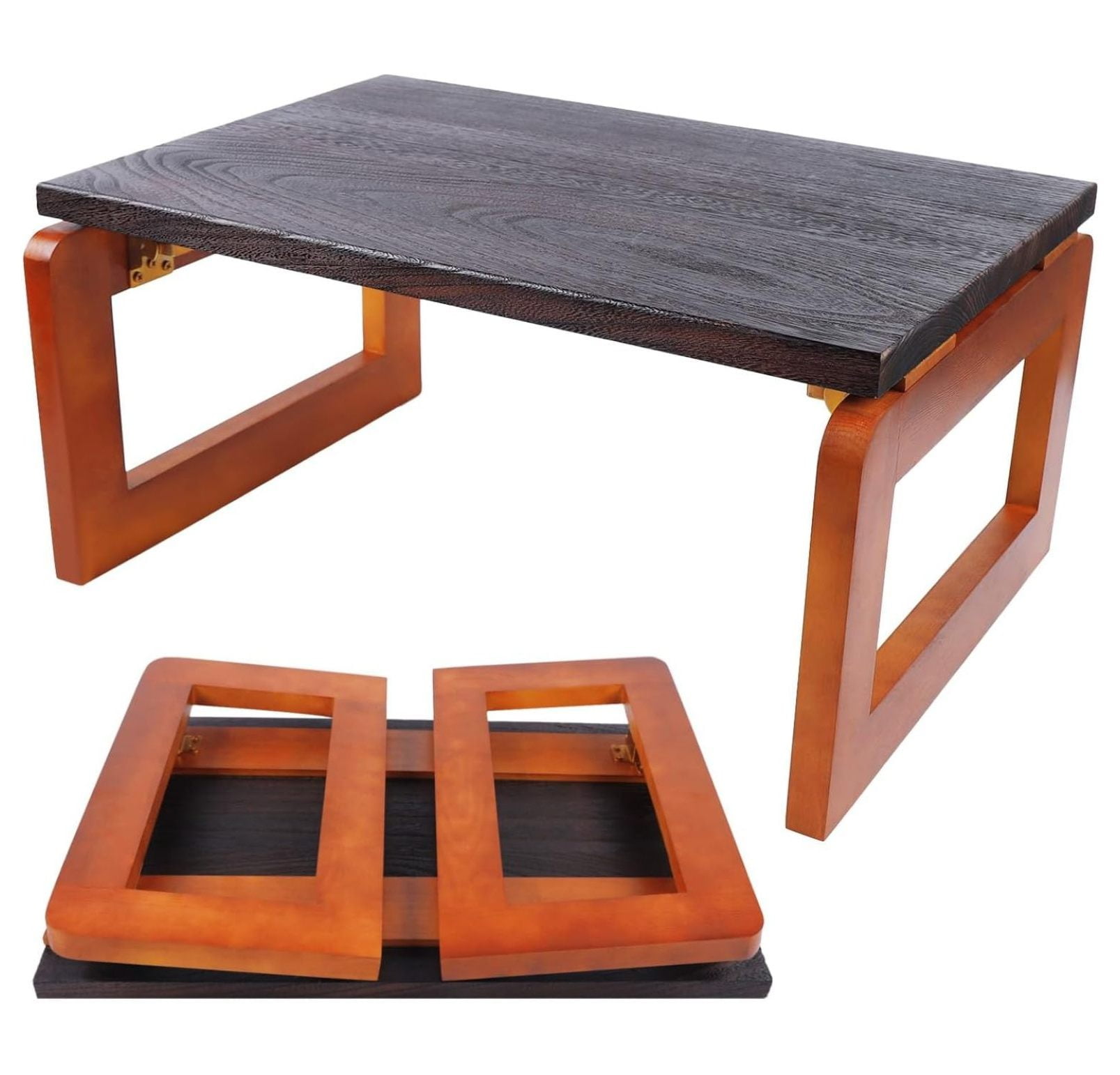 Premium Wood Floor Tables, Low Table for Sitting on The Floor, Folding ...