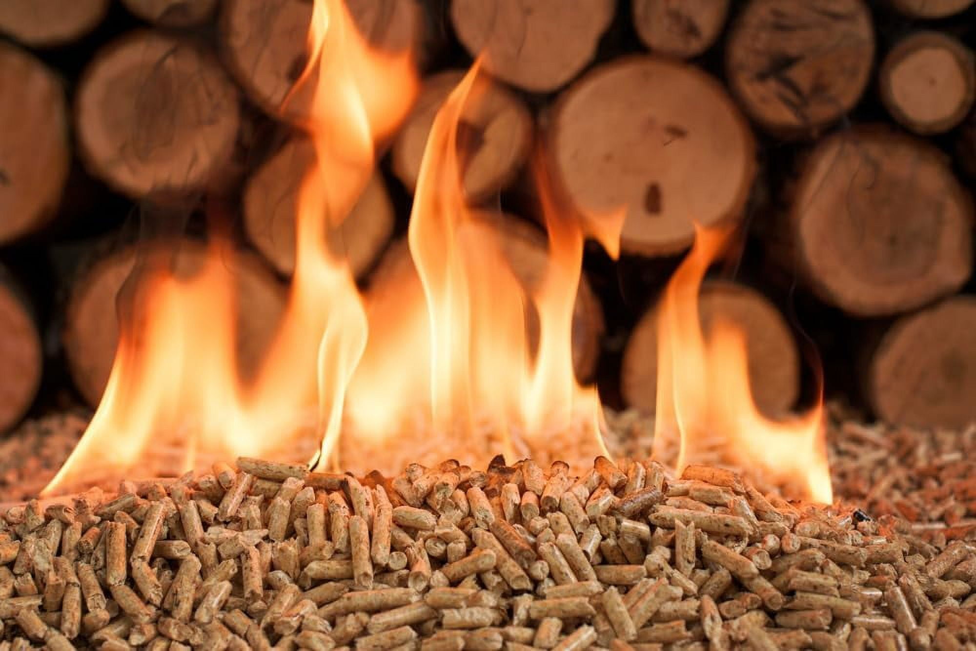Premium Wood Pellets for Burning - Easy to Light (2 Pounds) - Walmart.com