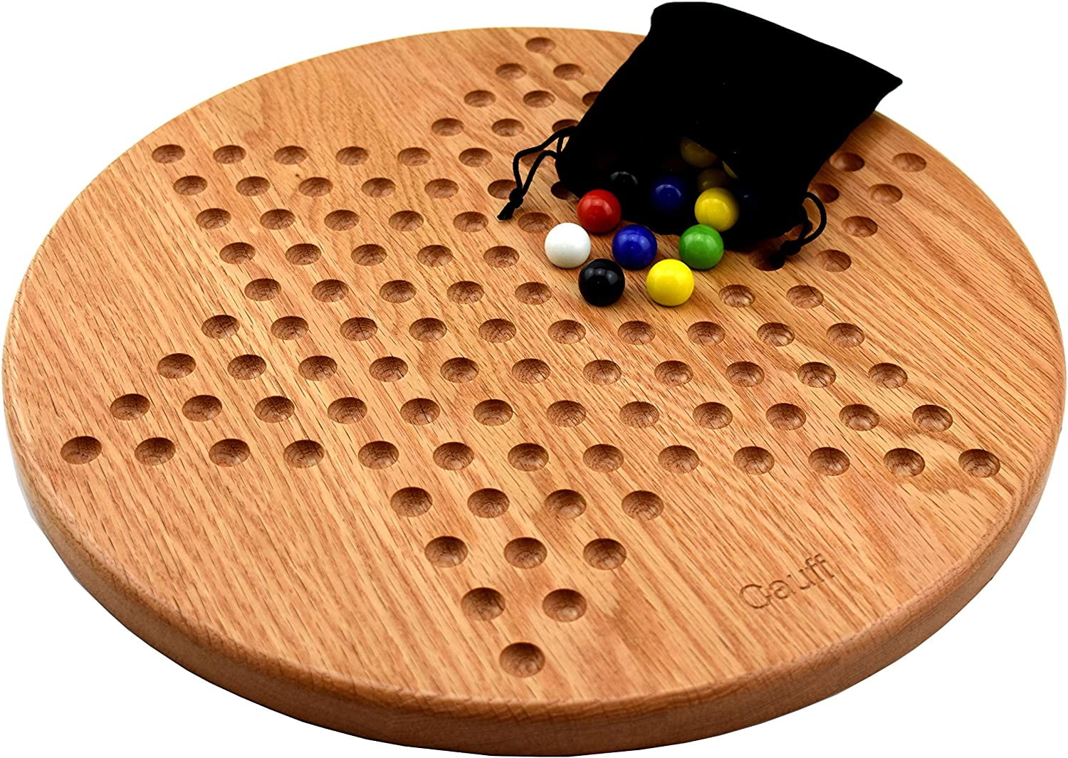 Premium Wooden Chinese Checkers Board Game Set with Glass Marbles ...