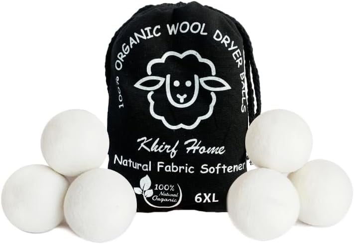 Premium XL Wool Dryer Balls 6-Pack | 100% Organic New Zealand Wool ...