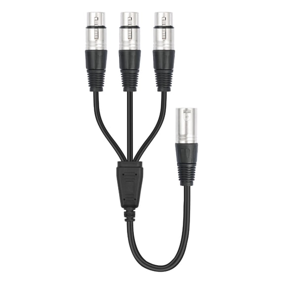 Premium Xlrs Splitter Cable 3Female To 1 Male Wire Aluminum Shielded ...